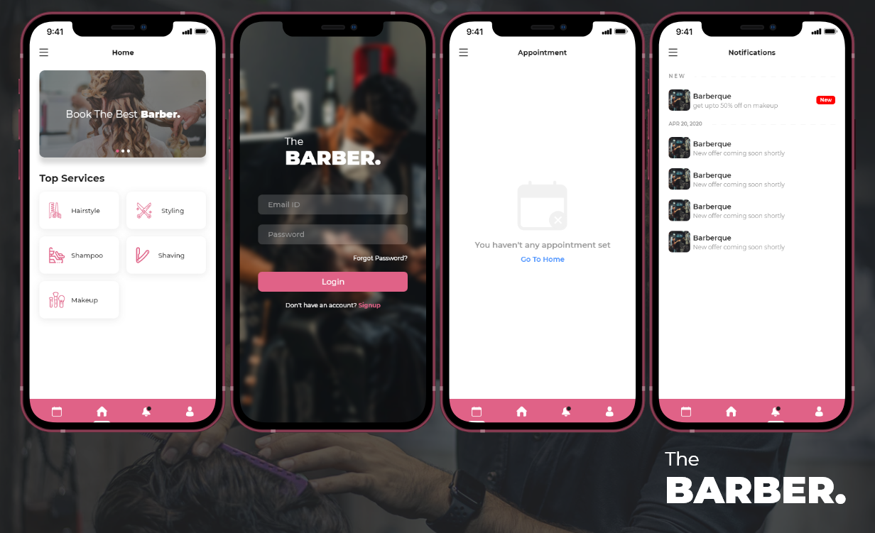 Salon Booking Management System With Mobile App using Flutter by SaaSMonks